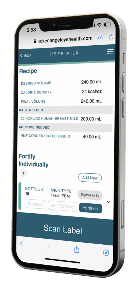 MilkTracker - NICU Breast Milk Tracker - AngelEye Health