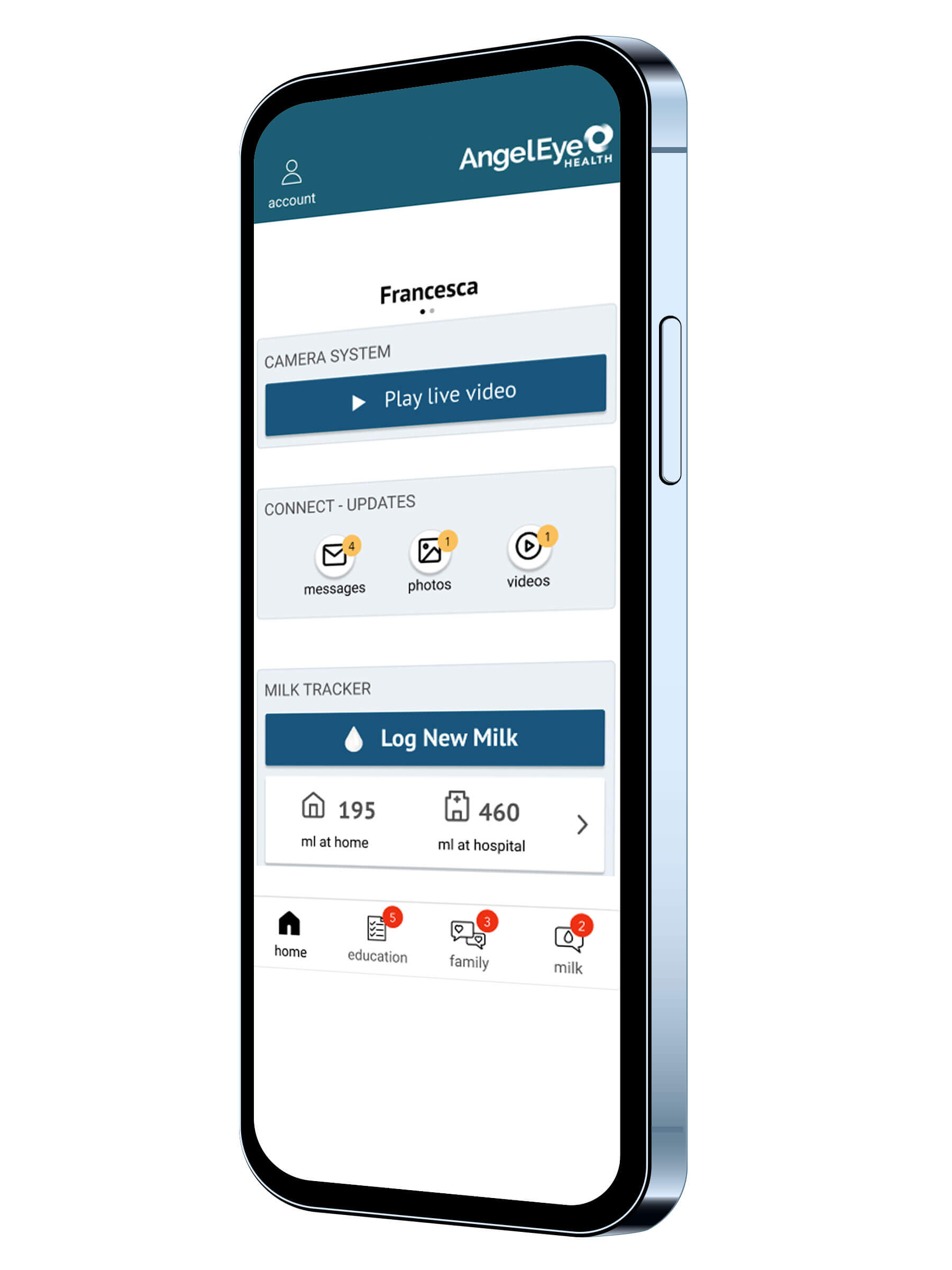 MilkTracker - NICU Breast Milk Tracker - AngelEye Health